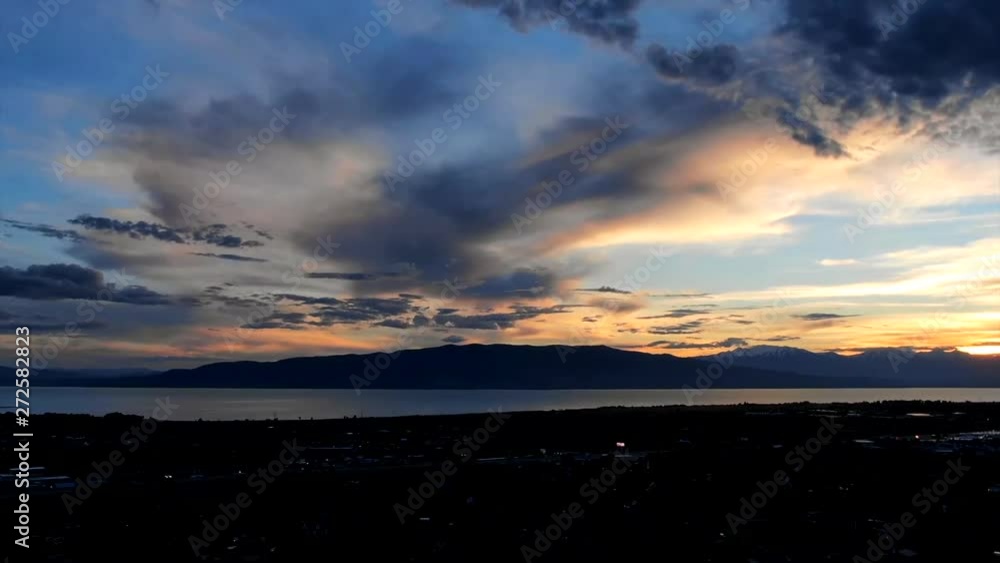 Beautiful Utah County Sunny Orem Downtown Provo Summer Wasatch Range ...