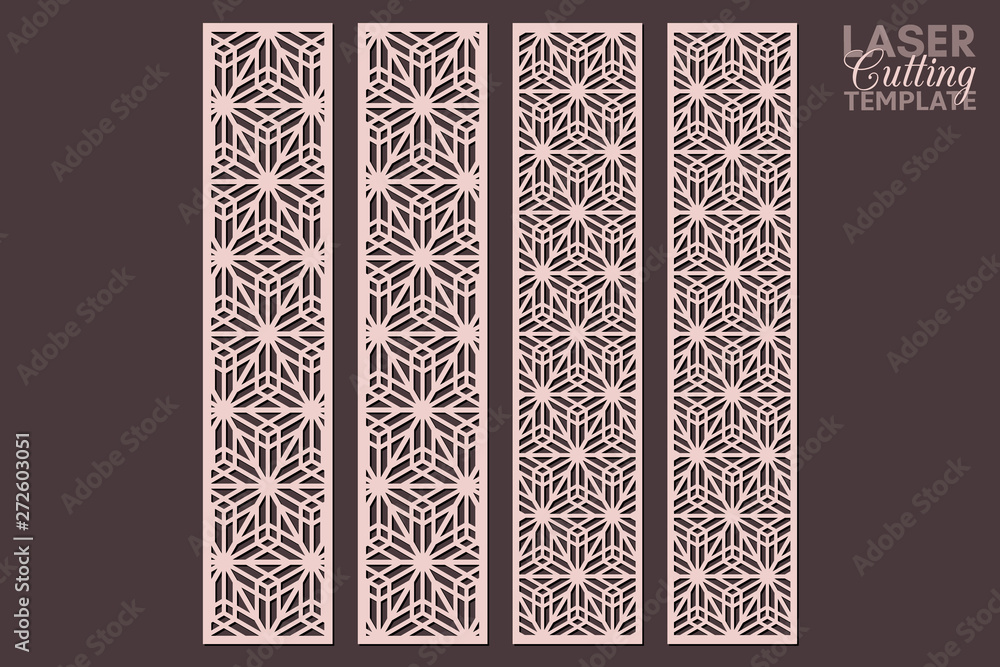 Laser cut decorative ornamental borders patterns in japanese kumiko ...