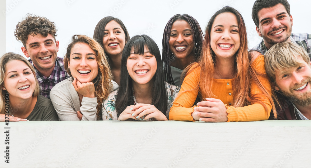 Smiling Faces Of Friends