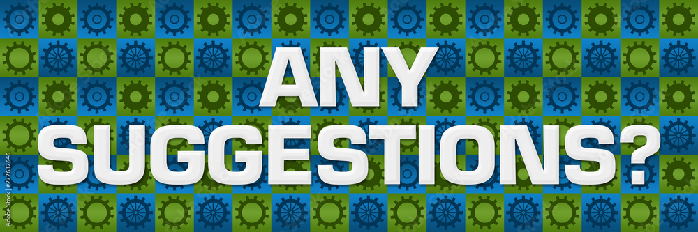 Any Questions Green Blue Gears Square Texture Stock Illustration ...
