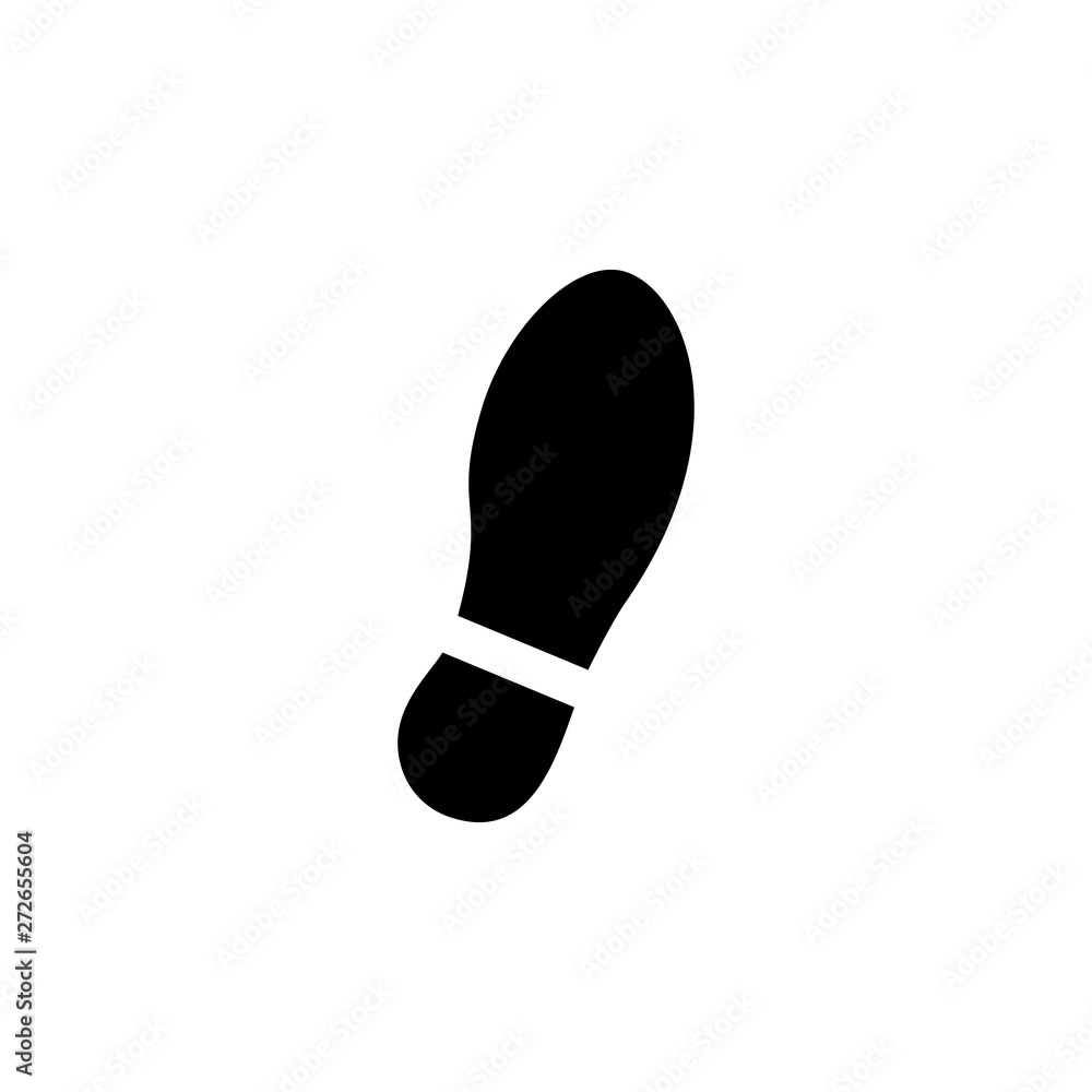 Human shoe footprint icon. Vector footwears. Stock Vector | Adobe Stock