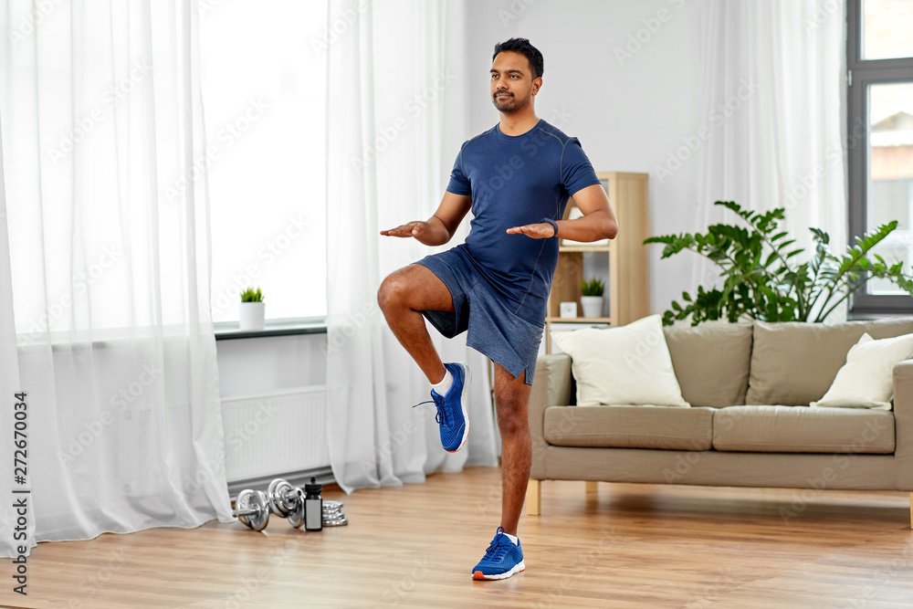 sport, fitness and healthy lifestyle concept - indian man running on ...