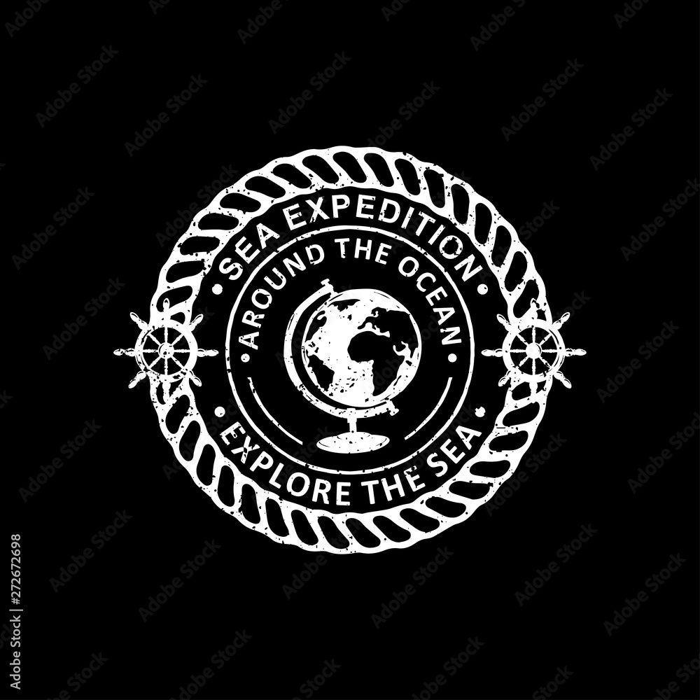 vintage badges of sailing labels, emblems and logo Stock Vector | Adobe ...