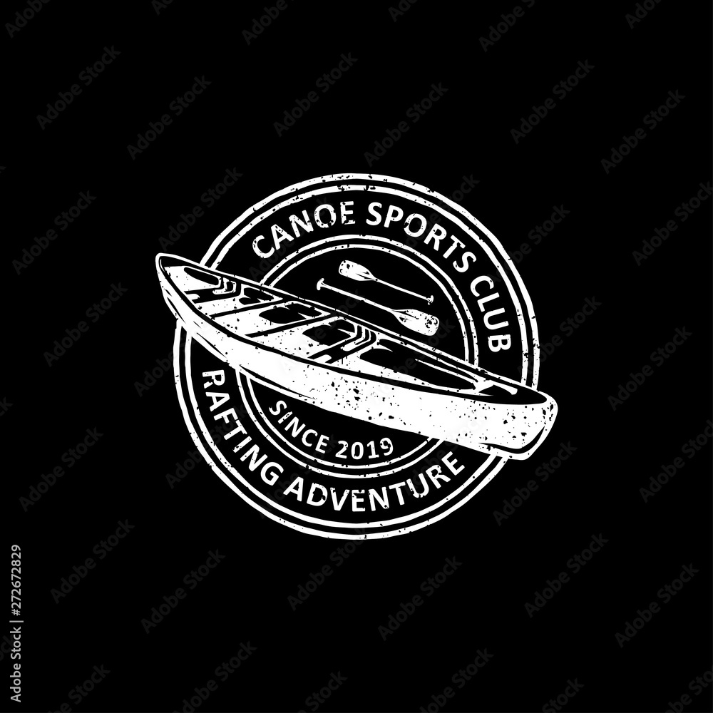 vintage badges of canoe labels, emblems and logo Stock Vector | Adobe Stock