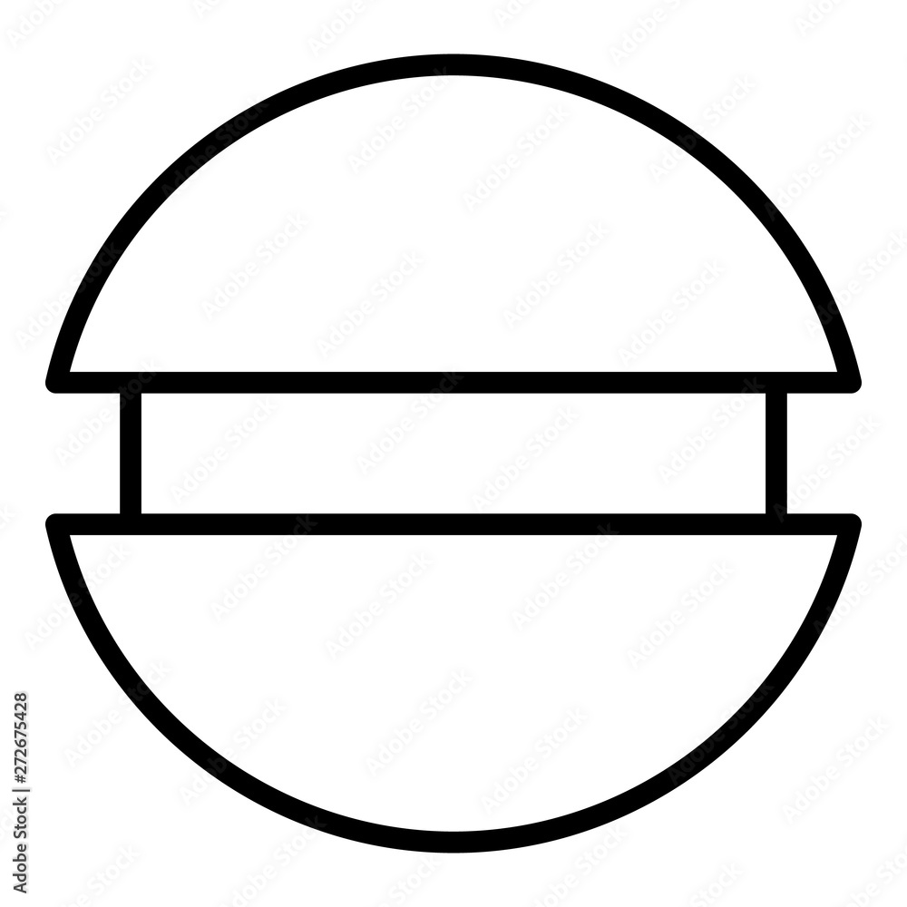 Screw top view icon. Outline screw top view vector icon for web design ...