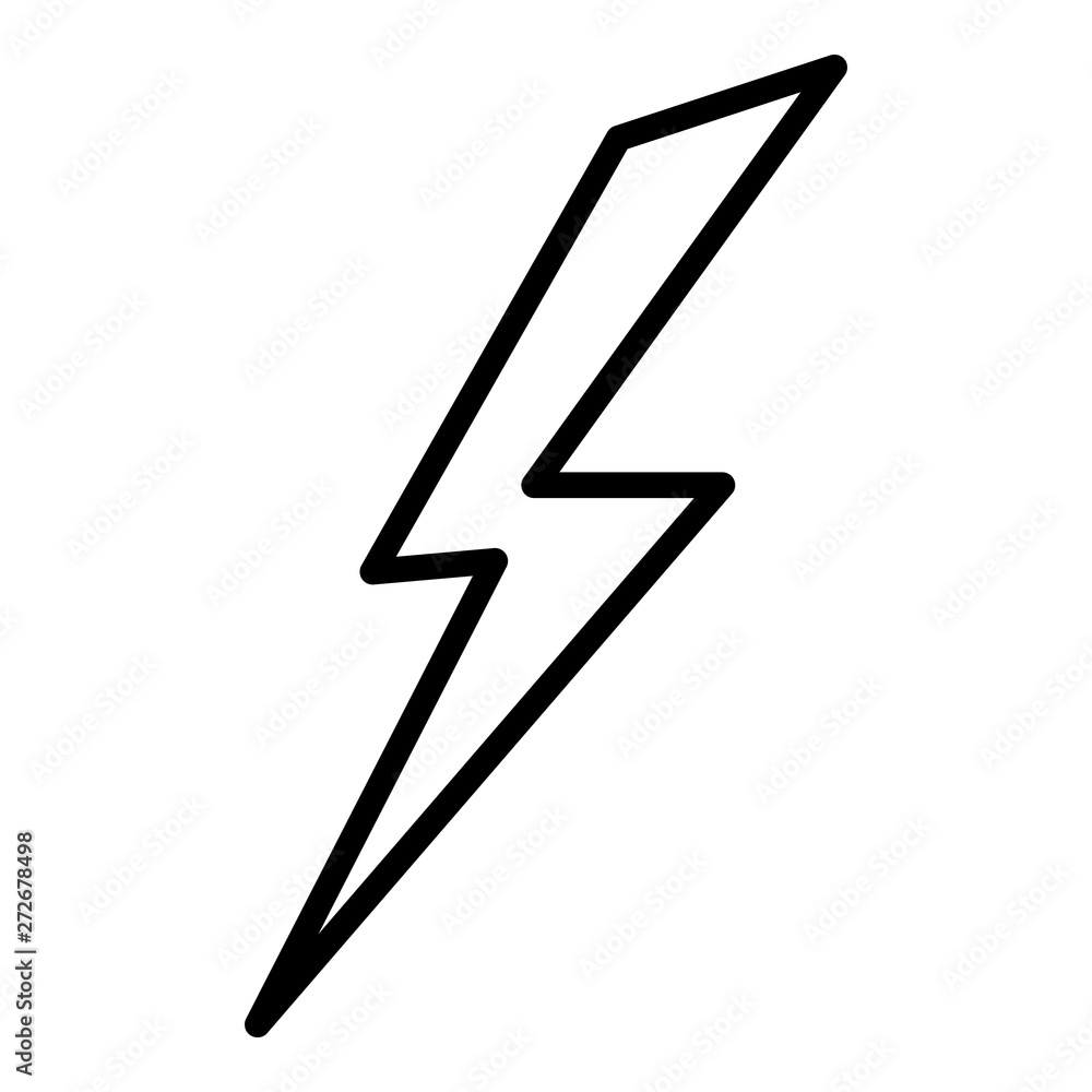 Charging symbol icon. Outline charging symbol vector icon for web ...