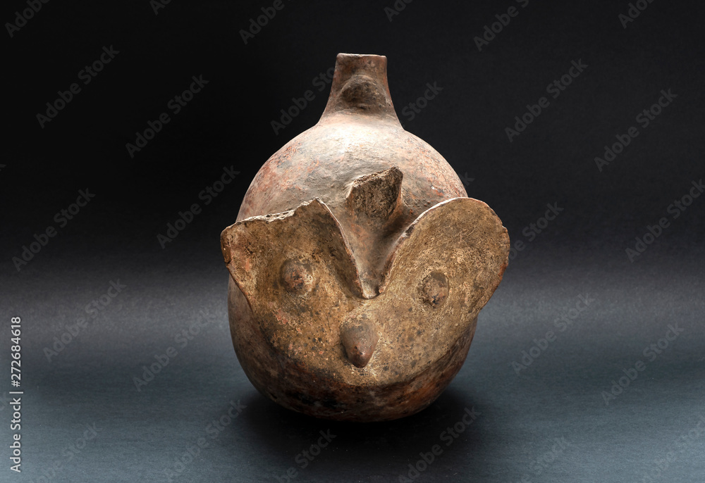 Pre-Columbian animal ceramic often called "Huaco" from Vicus, an ...