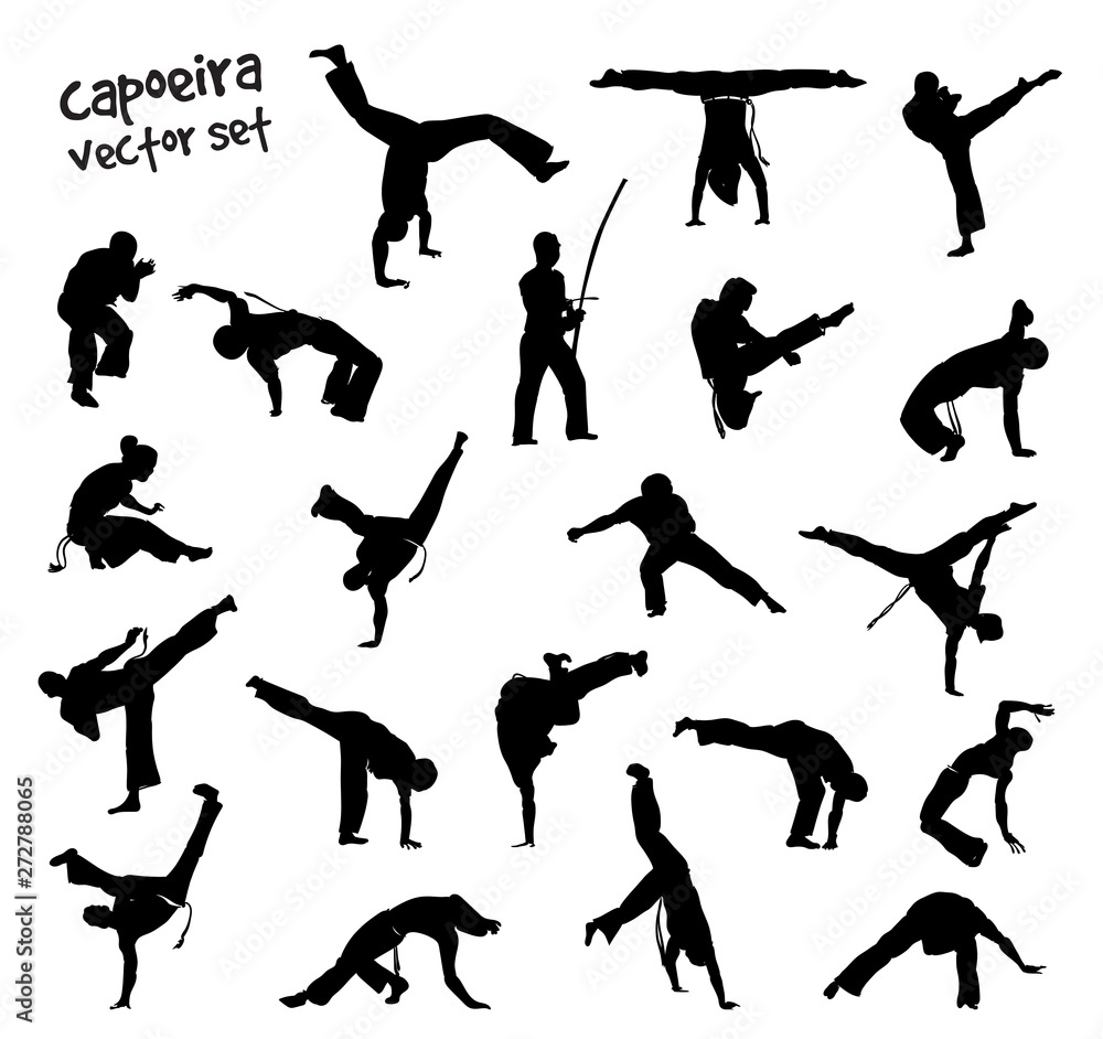 vector capoeira set Stock Vector | Adobe Stock