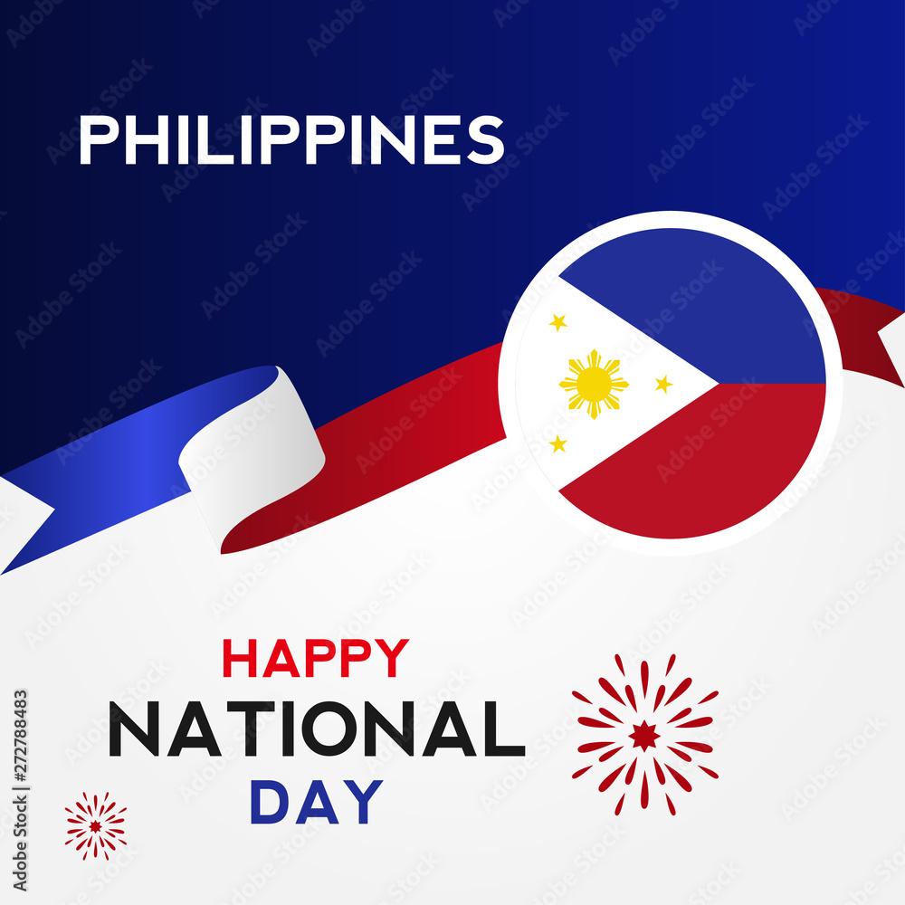 Philippines National Day Vector Design Template Stock Vector | Adobe Stock