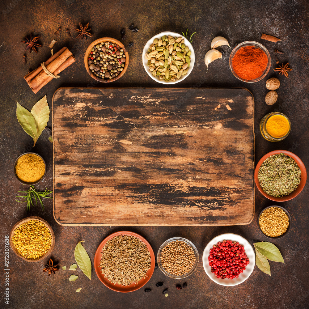 Spices Background Stock Photo | Adobe Stock