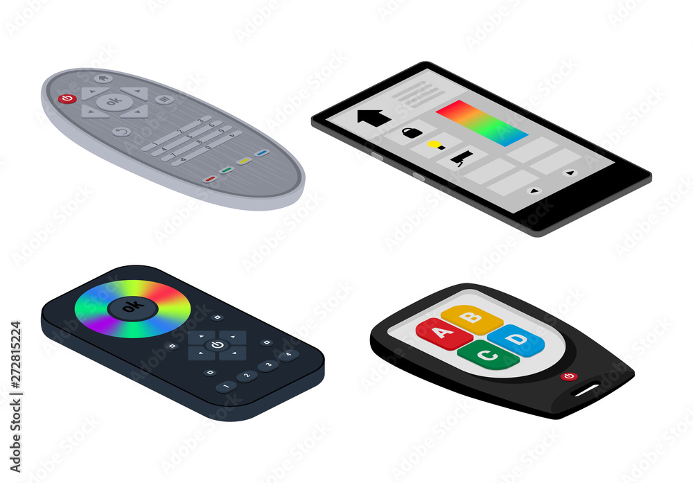 Remote control tv vector remoted controller television channel ...