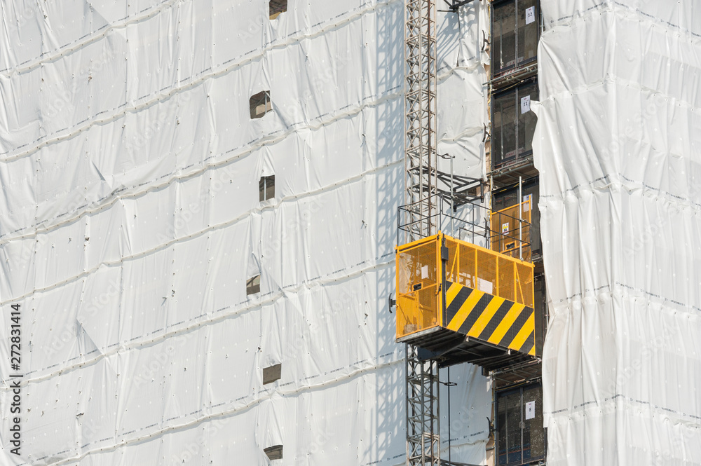 tower block construction elevator Stock Photo | Adobe Stock