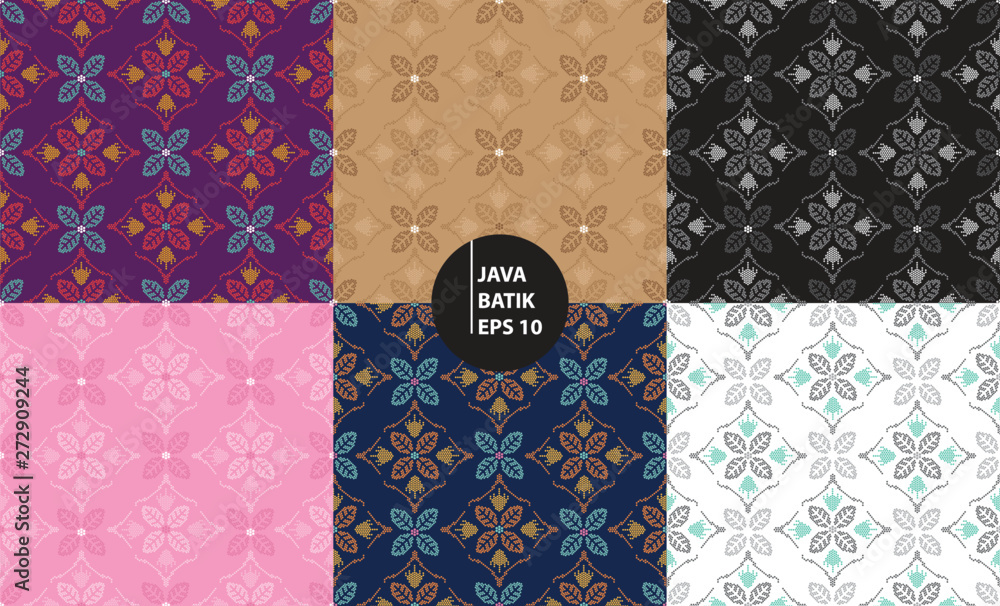 yogyakarta java indonesia traditional batik heritage seamless pattern ...