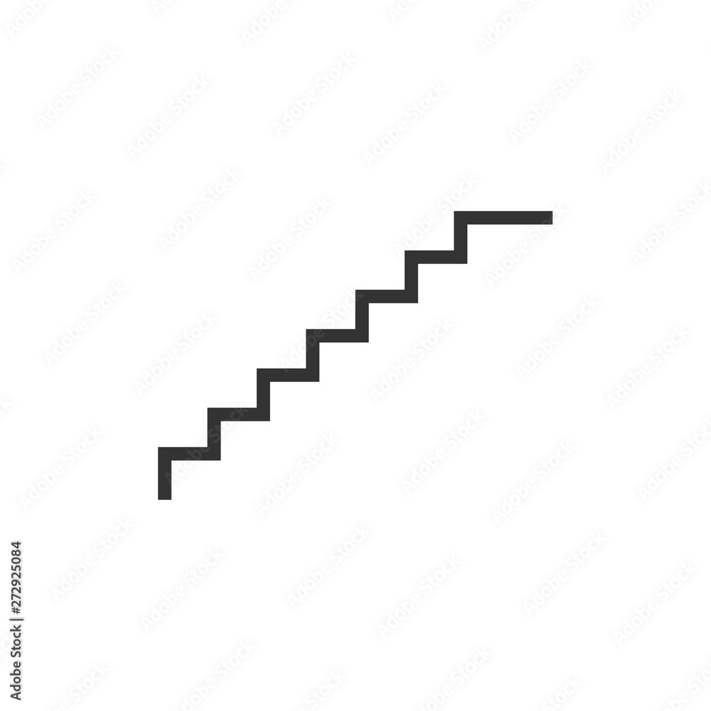 stairs symbol. Stairs icon upward, downward, isolated vector ...