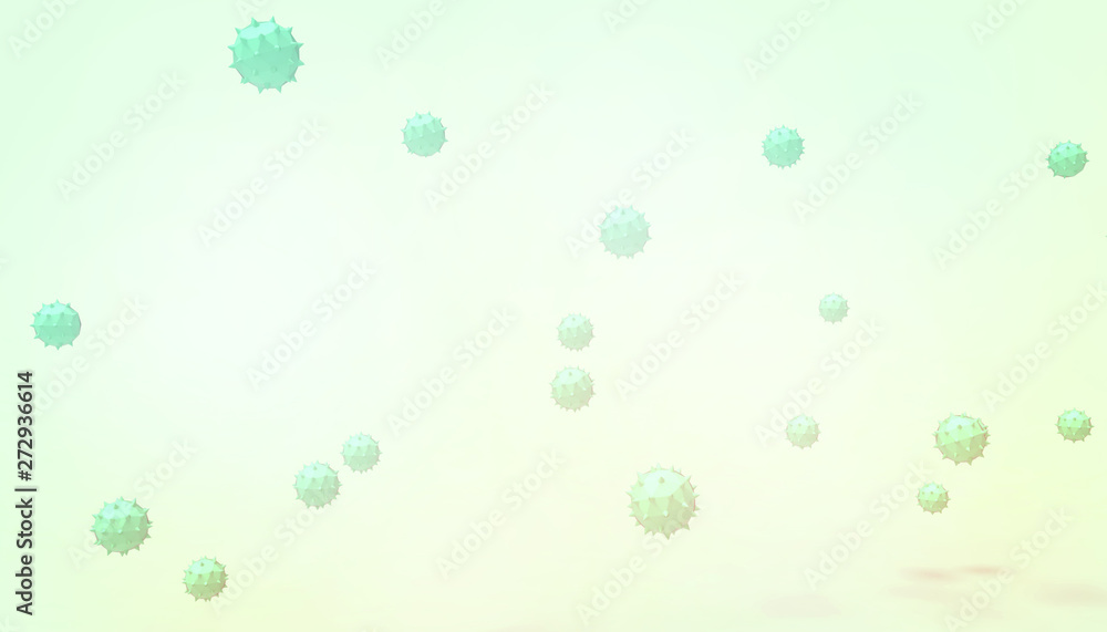 Pathogenic Bomb virus and Pathogens Concept low poly Modern - Viral ...