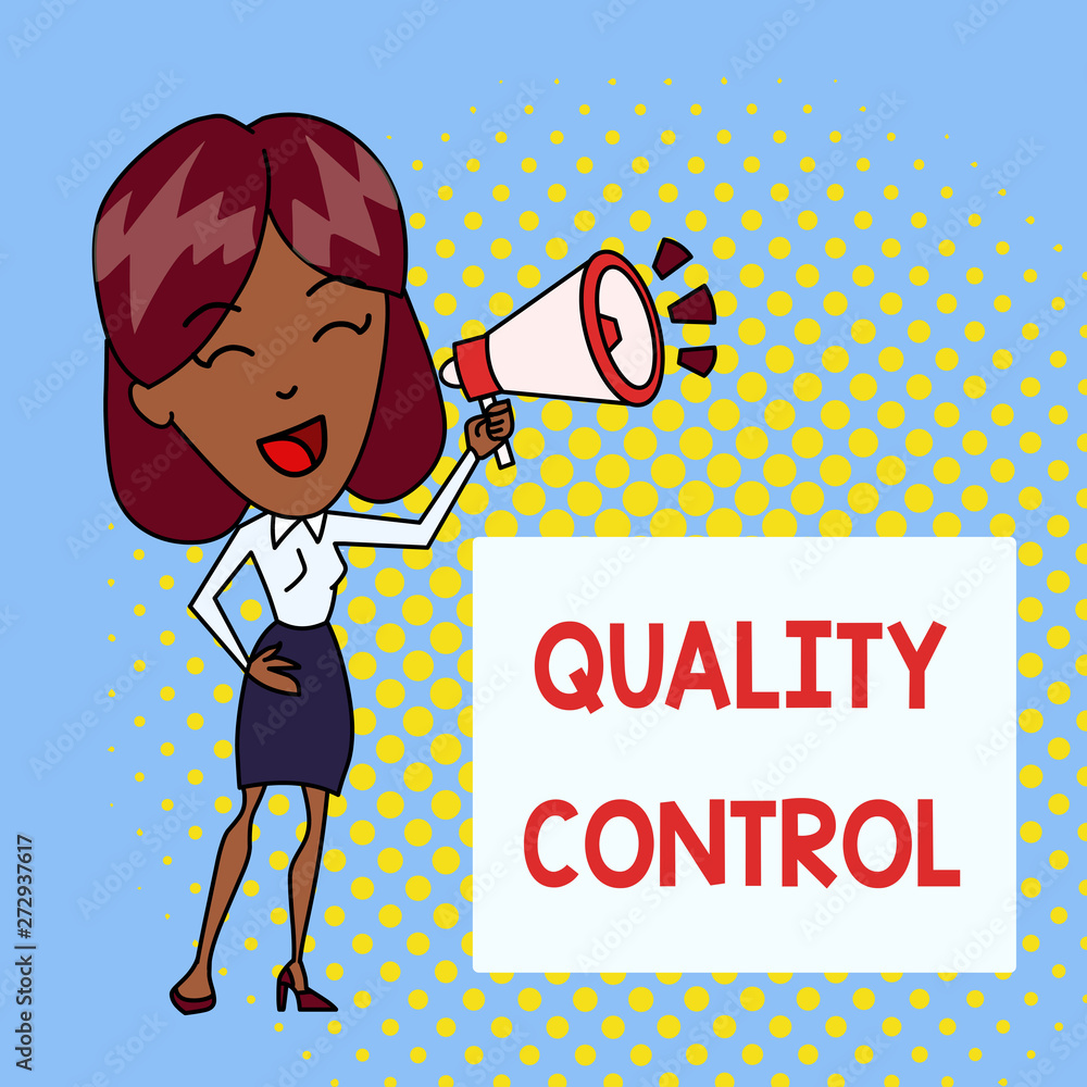 Handwriting text writing Quality Control. Conceptual photo insure that ...