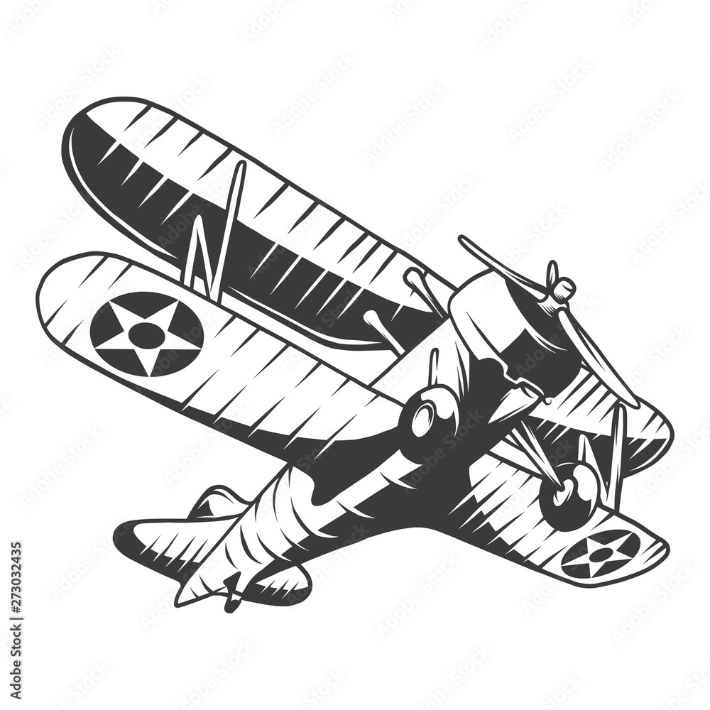Vintage Airplane Vector