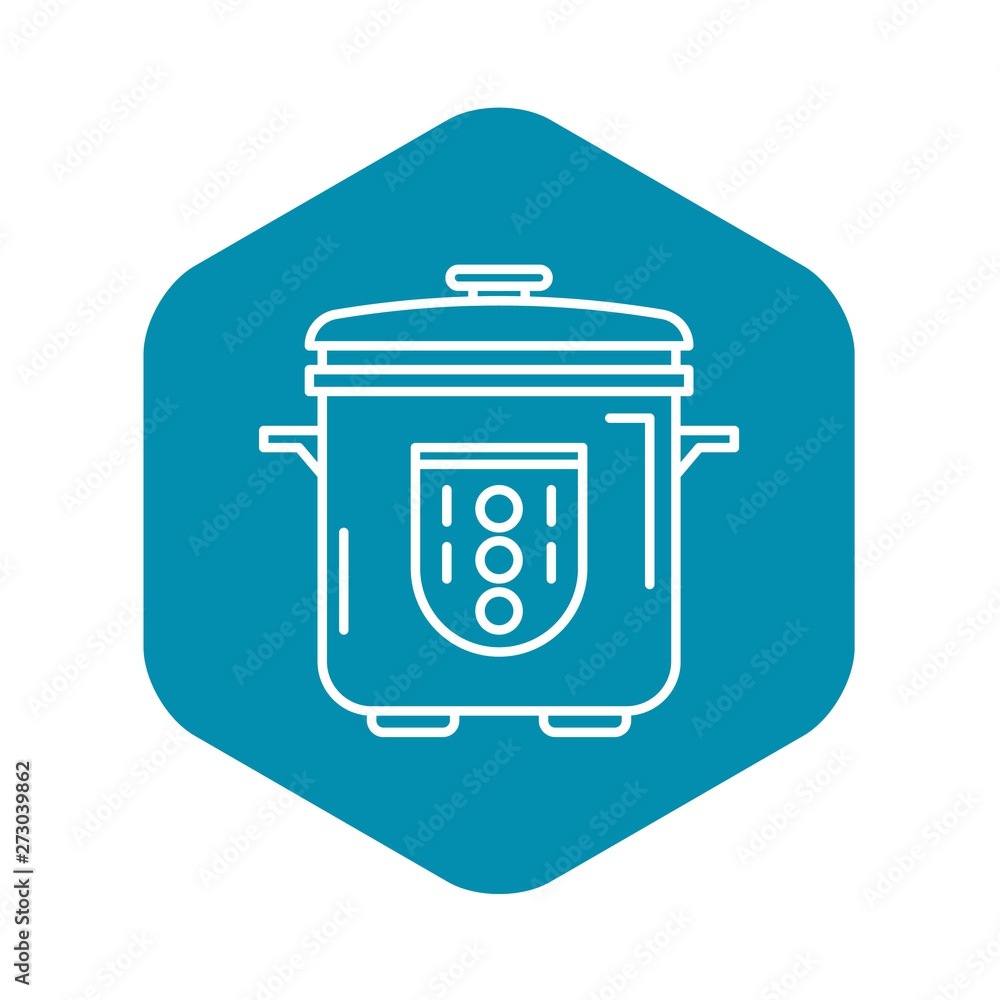 Automatic cooker icon. Outline automatic cooker vector icon for web ...