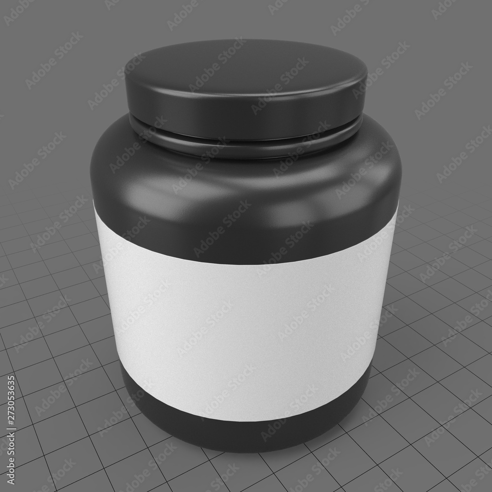 Nutrition container 3 Stock 3D asset | Adobe Stock