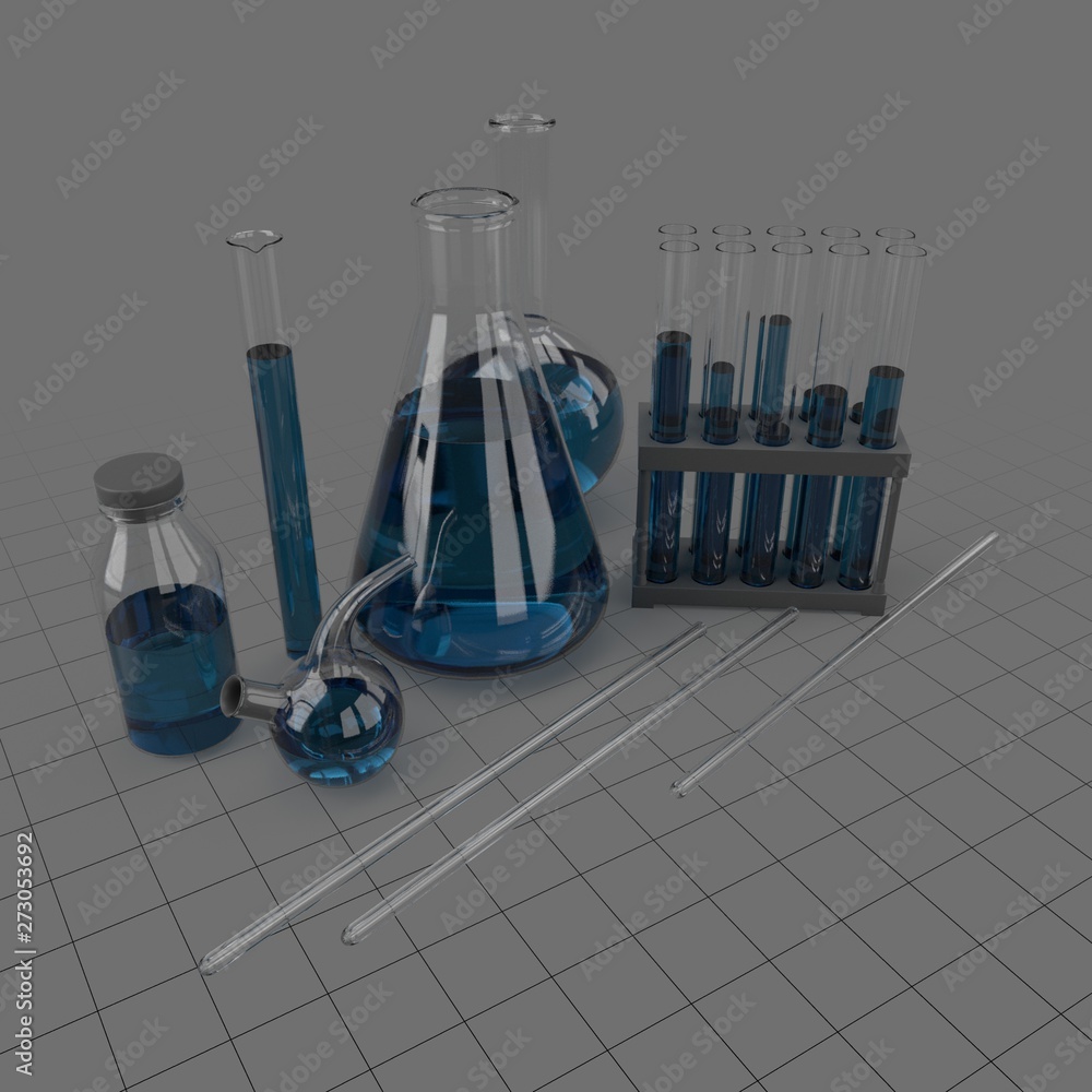 Chemical lab equipment 1 Stock 3D asset | Adobe Stock