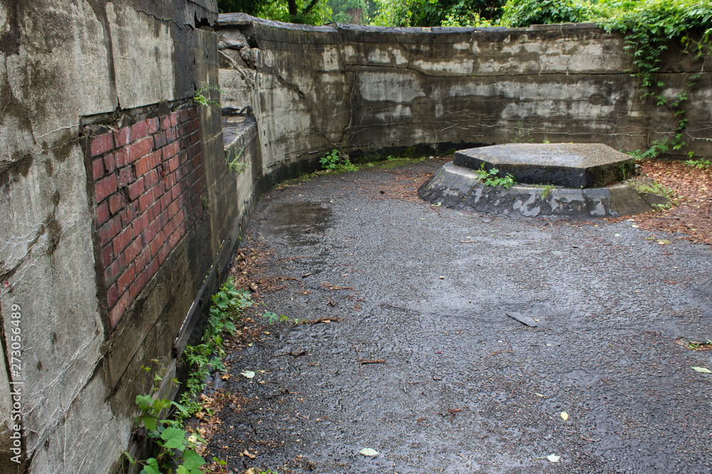 Stockfoto Fort Hunt, a former US Navy fort, defensive fort and it's ...