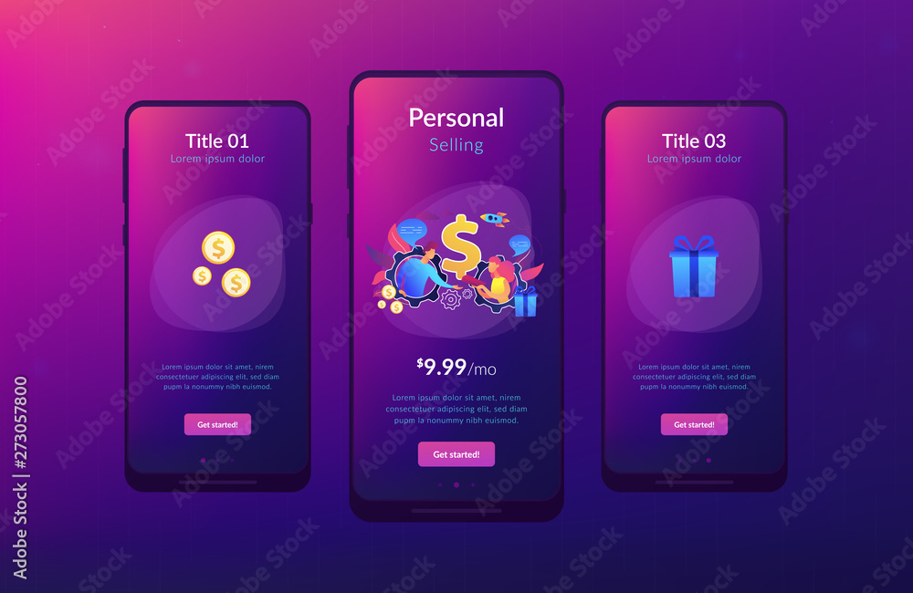 Salesperson trying to persuade customer in buying product. Personal ...