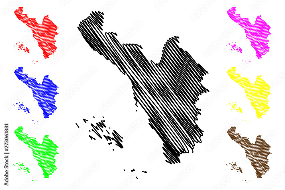 Jizan Region (Regions of Saudi Arabia, Kingdom of Saudi Arabia, KSA) map vector illustration ...