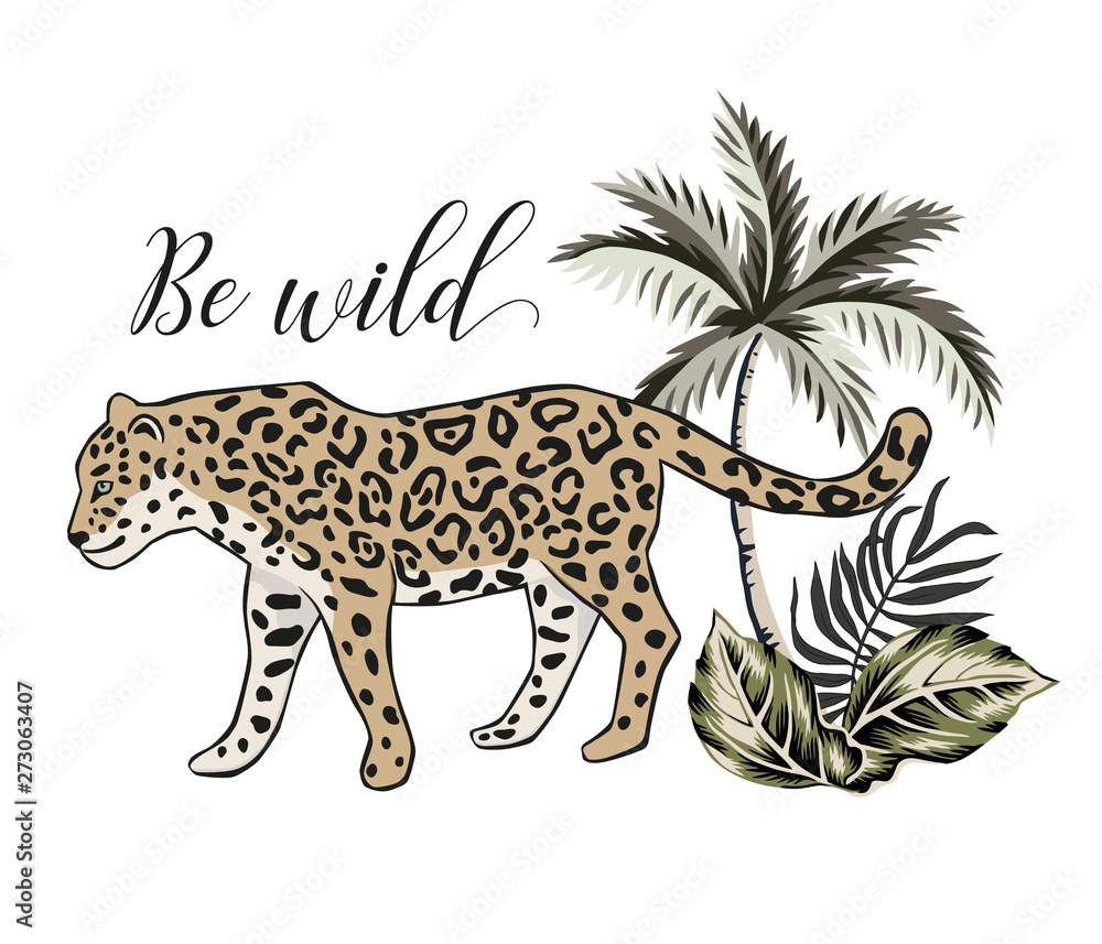 Leopard In A Tree Drawing