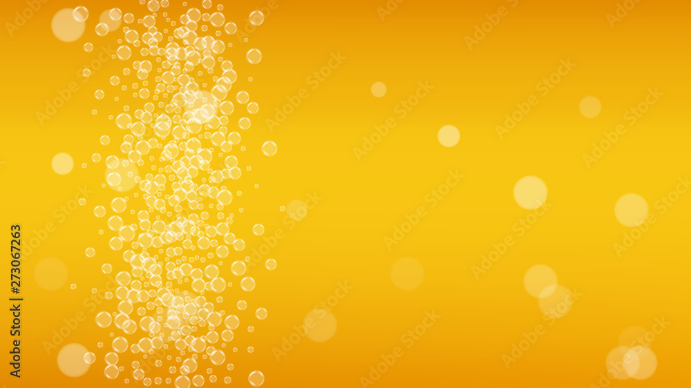 Splash beer. Background for craft lager. Oktoberfest foam. Pale pint of ...