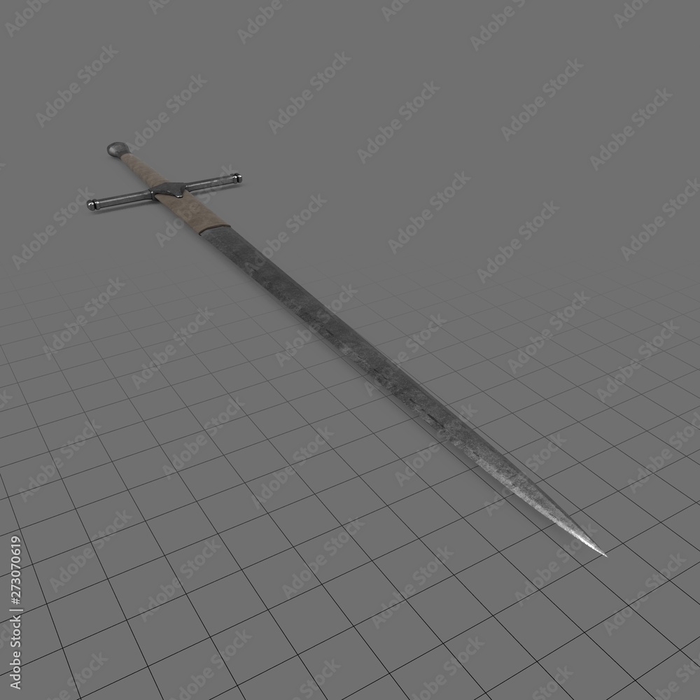 Scottish claymore Stock 3D asset | Adobe Stock