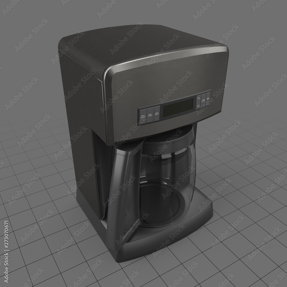Modern coffeemaker Stock 3D asset | Adobe Stock