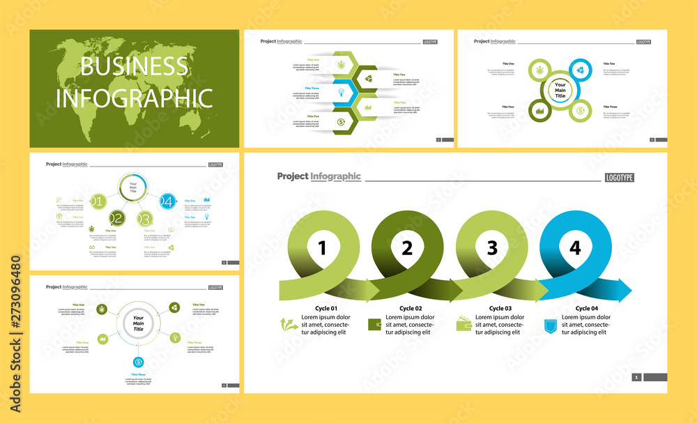 Inforgraphic slide templates for business presentation can be used for ...