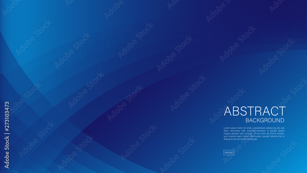 Blue abstract background, wave, Geometric vector, graphic, Minimal ...