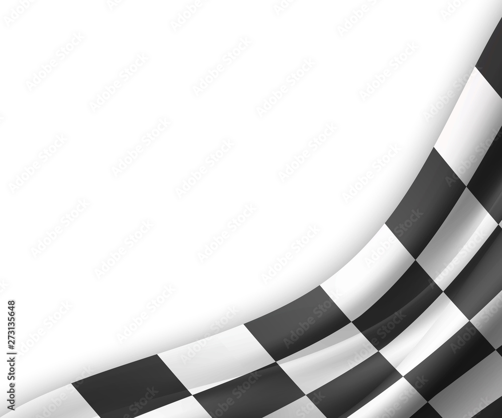 Checkered flag background . Vector illustration Stock Vector | Adobe Stock