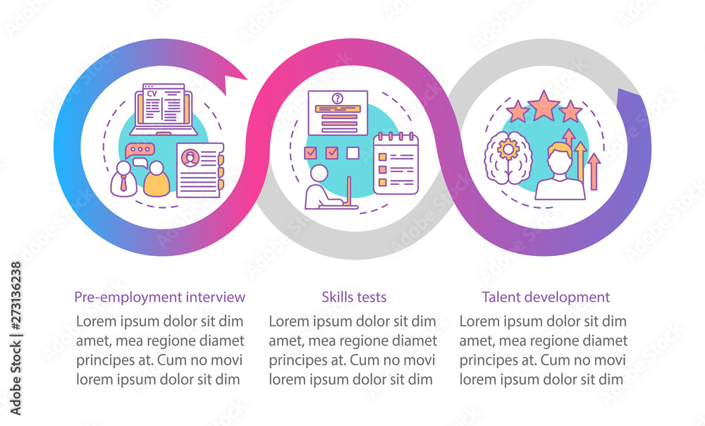 Skills vector infographic template Stock Vector | Adobe Stock
