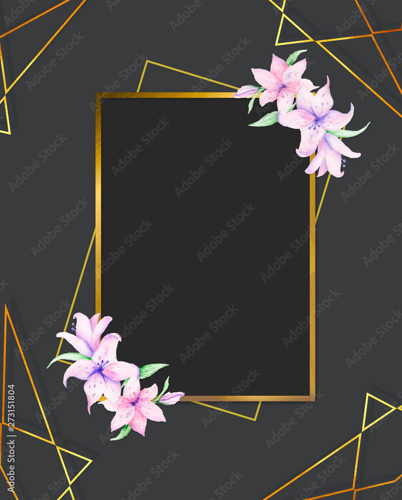 Flower Gold Borders And Frames