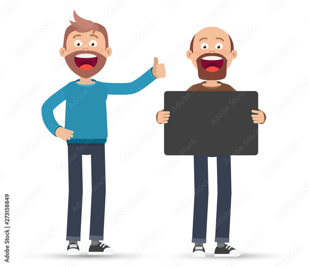 Vector flat cartoon character ready for animation and print. Stock ...