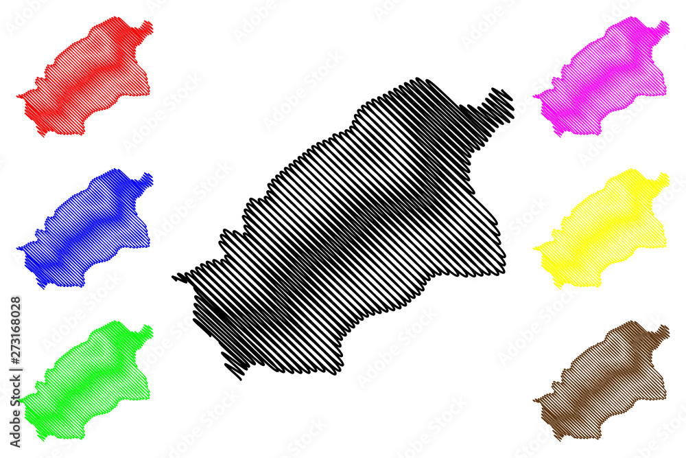 Al-Qassim Region (Regions of Saudi Arabia, Kingdom of Saudi Arabia, KSA) map vector illustration ...