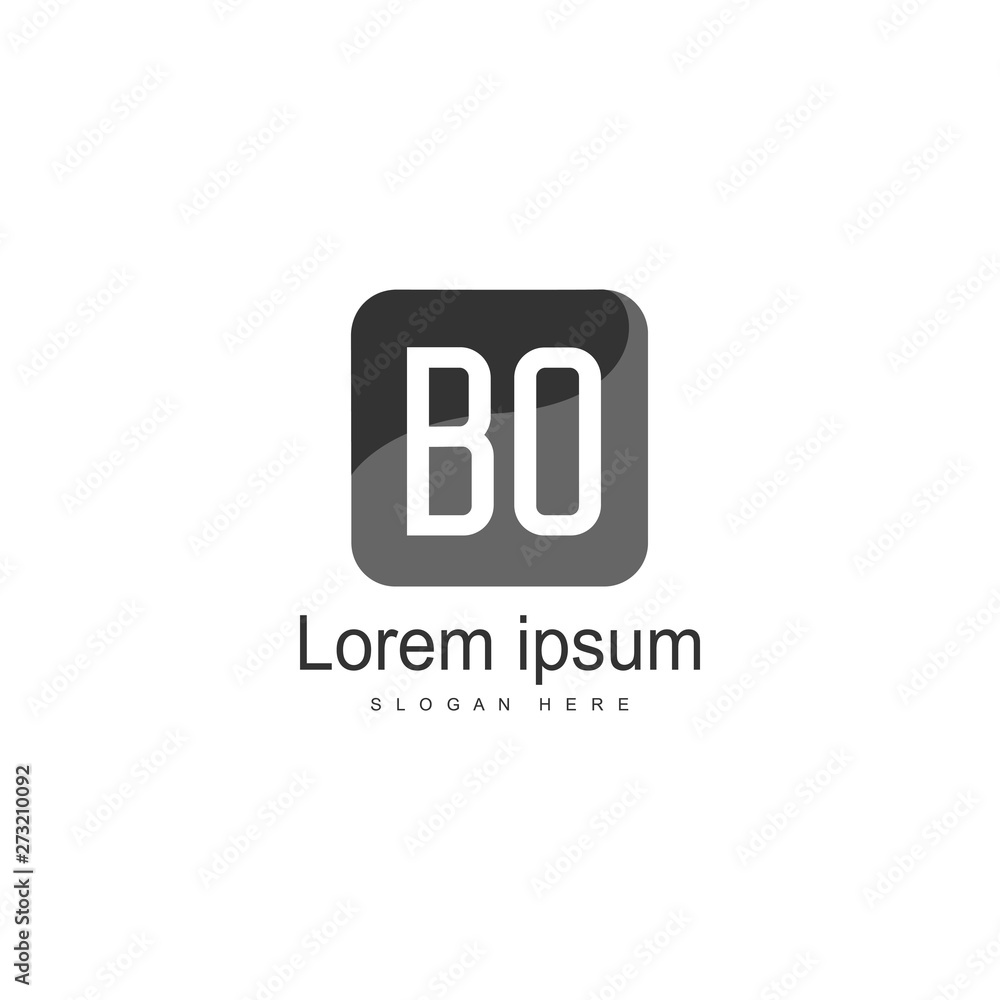 BO Letter Logo Design. Creative Modern BO Letters Icon Illustration ...