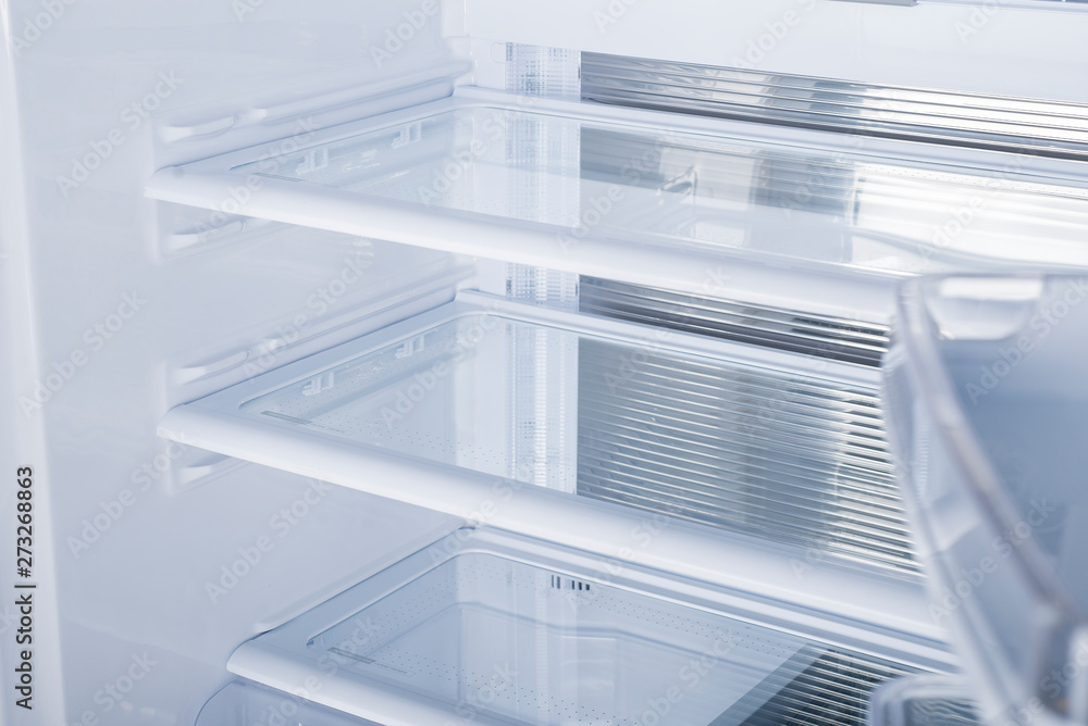 Refrigerator Isolated on White Background. Modern Kitchen and Domestic ...