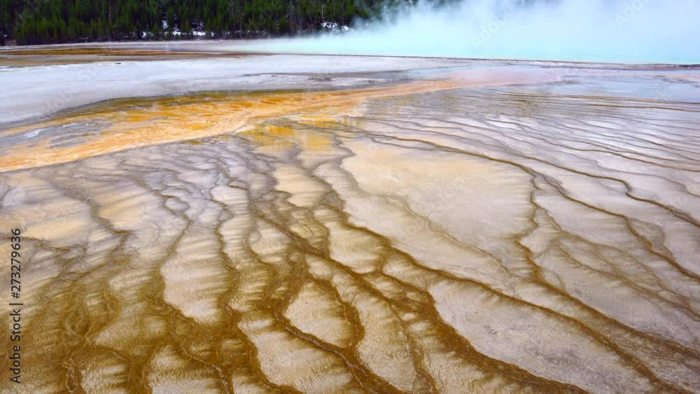 Grand Prismatic Spring. The largest Hot Spring in United States ...