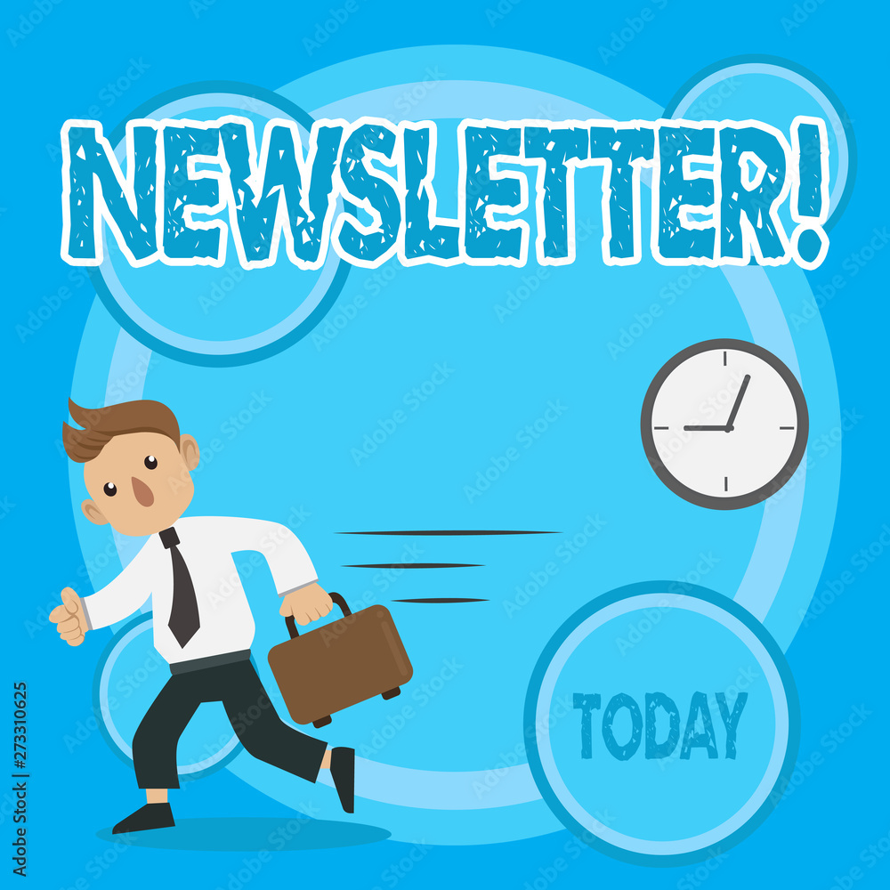 Word writing text Newsletter. Business concept for Bulletin ...