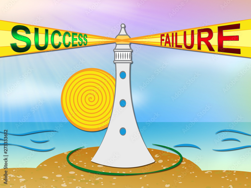 Success Vs Failure Concept Words Depicts Achievement Versus Problems ...