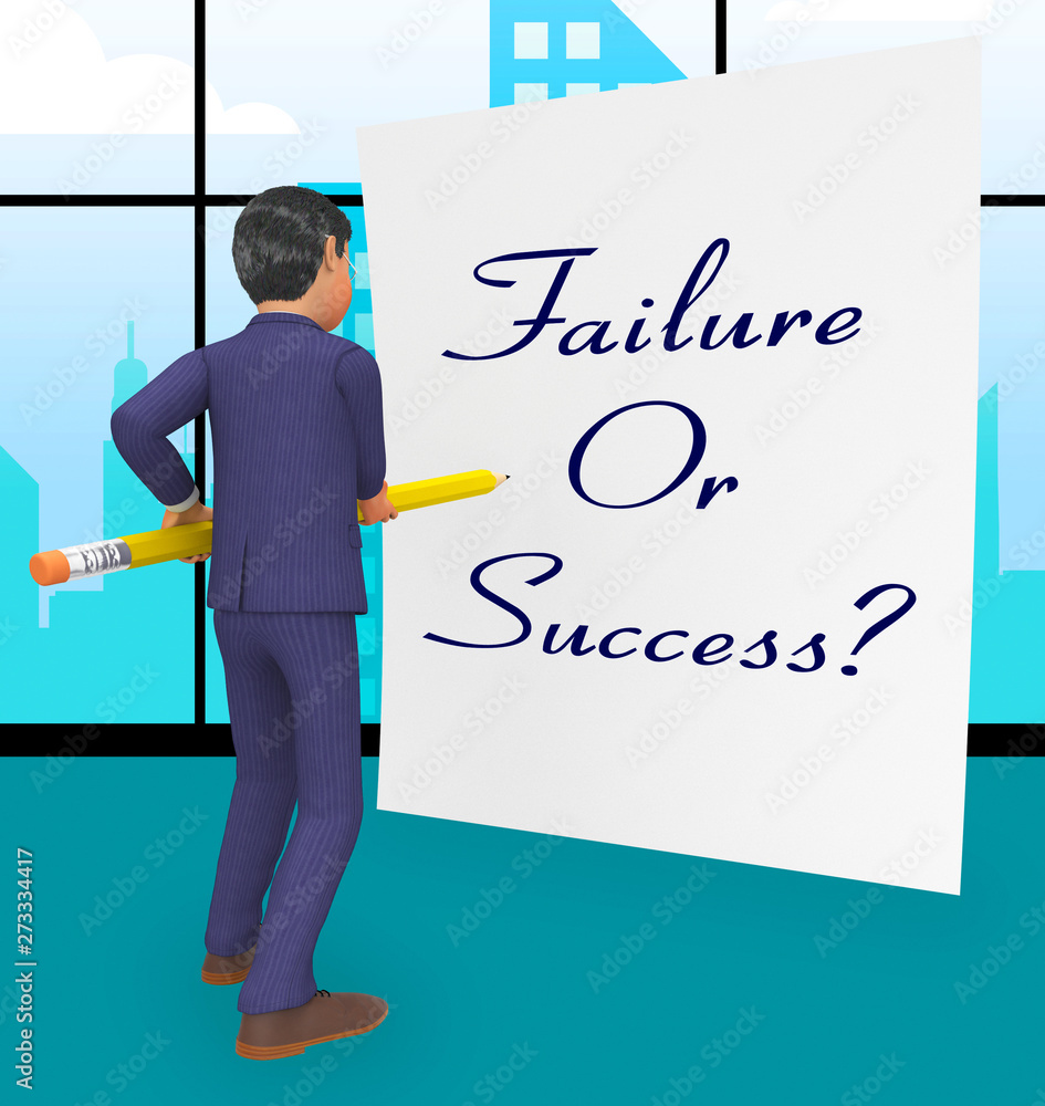 Success Vs Failure Concept Note Depicts Achievement Versus Problems ...