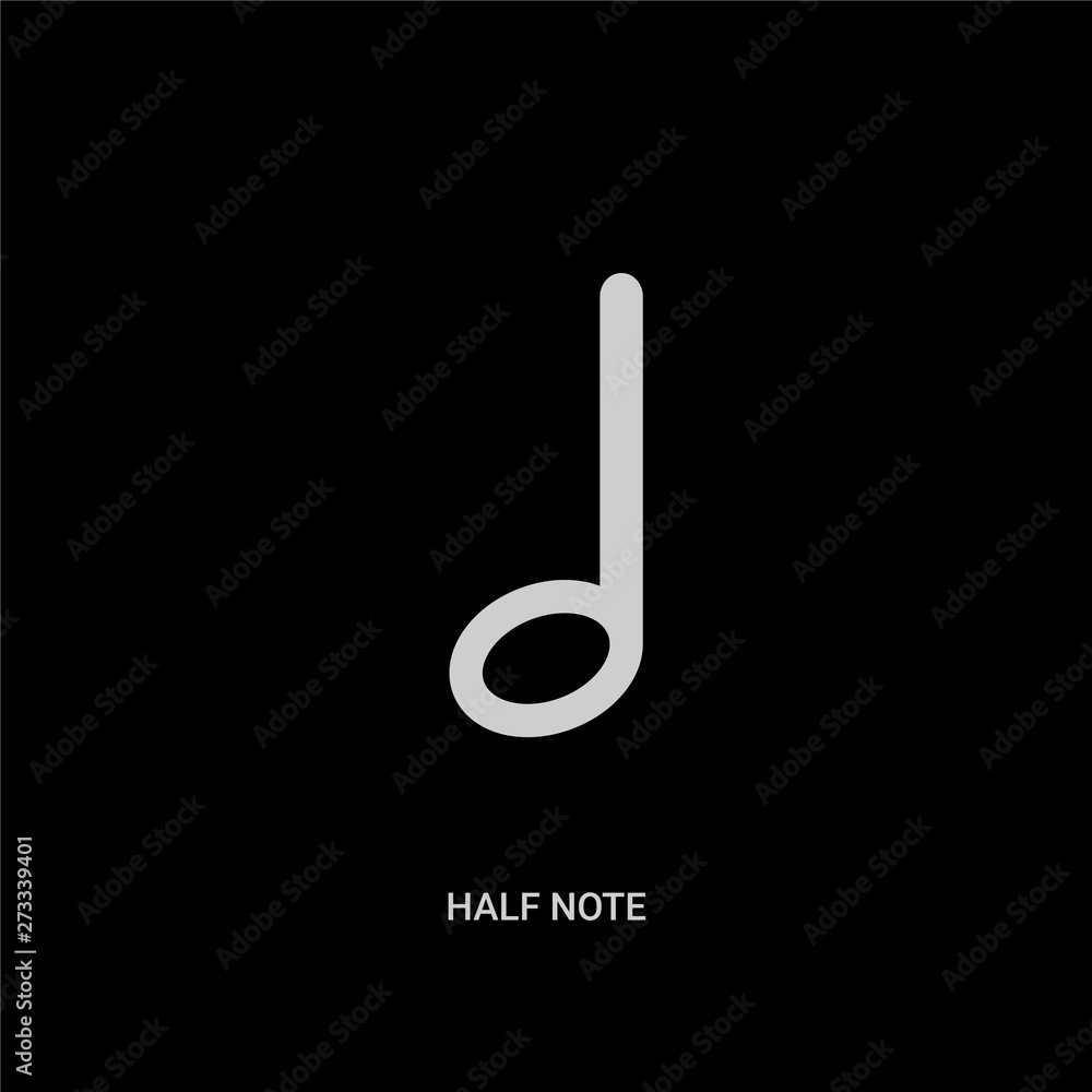 Half Note Symbol