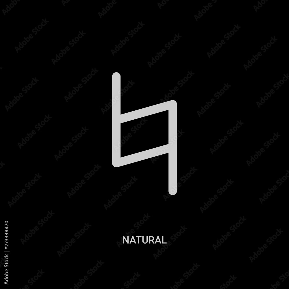 Natural Music Symbol