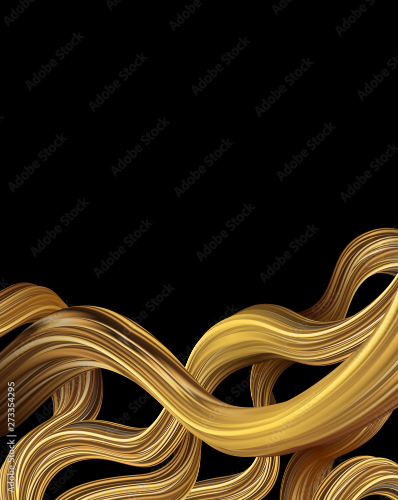 luxury gold flow design. Modern Golden flow poster. Liquid gold wave ...