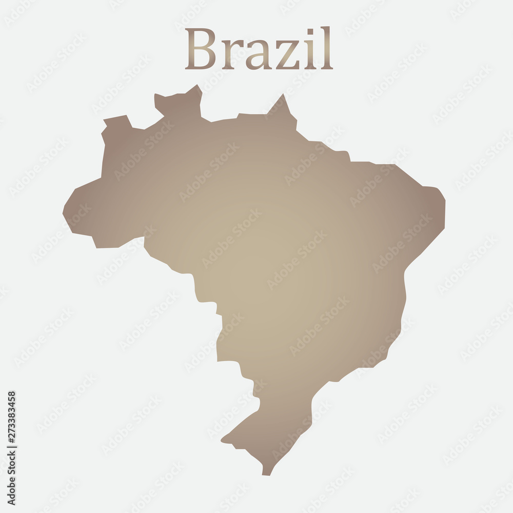 The picture is Brazil country map. Background of Brazil. World map. For ...