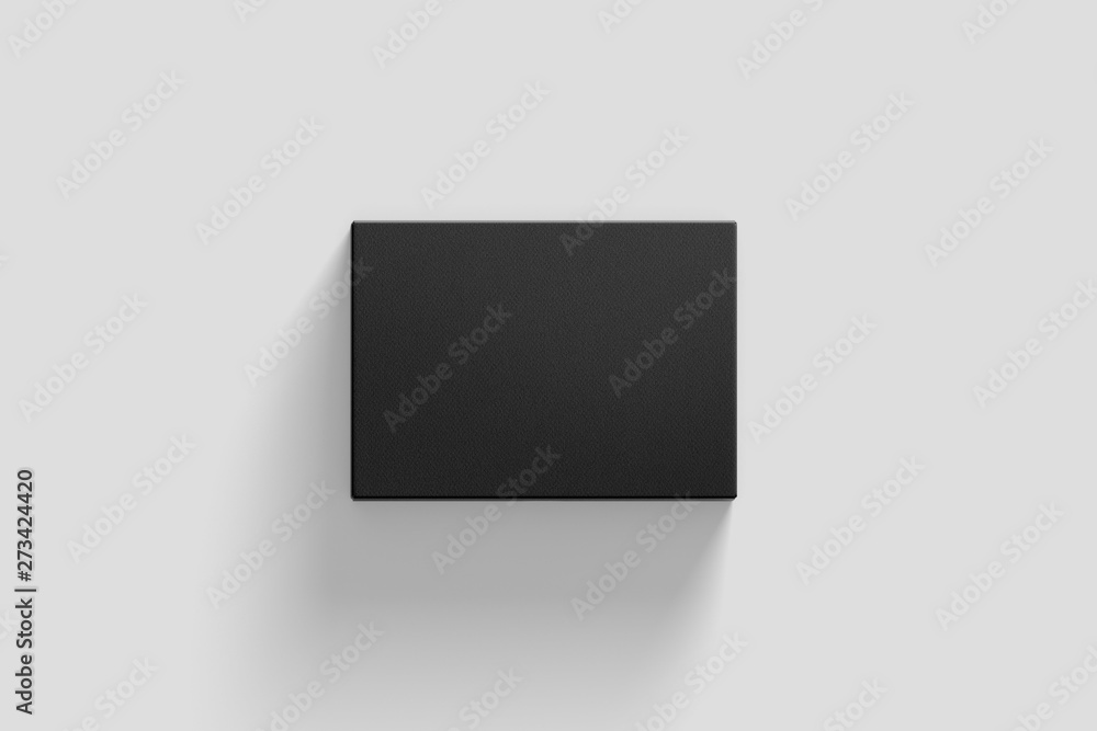 Blank Cardboard Box Mock up on light grey background. Realistic photo ...