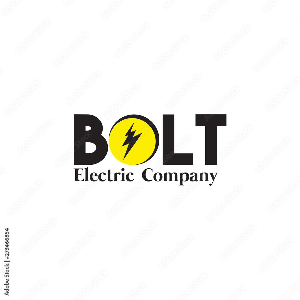 Bolt electric company logo design vector template Stock Vector | Adobe ...